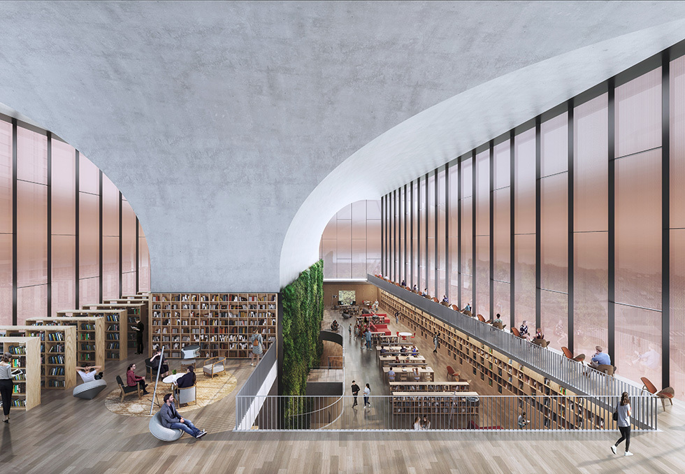 The Songdo Library Competition-PROJECTS-及物建筑设计上海工作室 JWJZ ARCHITECTURE